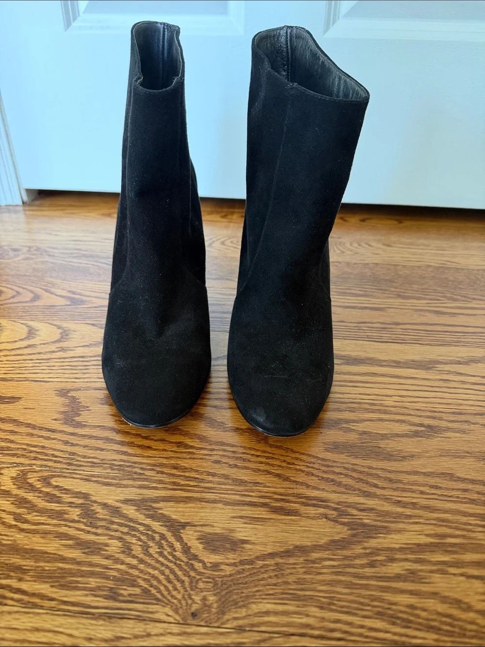 SCHUTZ | Shoes | Schutz Black Suede Pointedtoe Ankle Booties | Poshmark